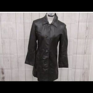 Jackets & Coats | Leather Black Jacket | Poshmark